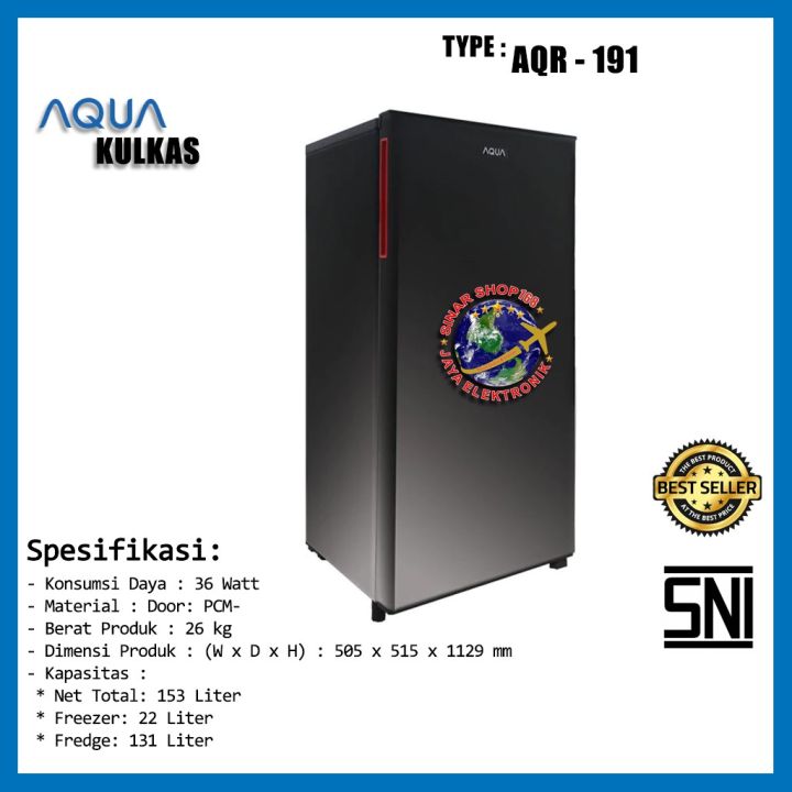 Kulkas AQUA AQR - 191 khusus AREA BOGOR | Lazada Indonesia