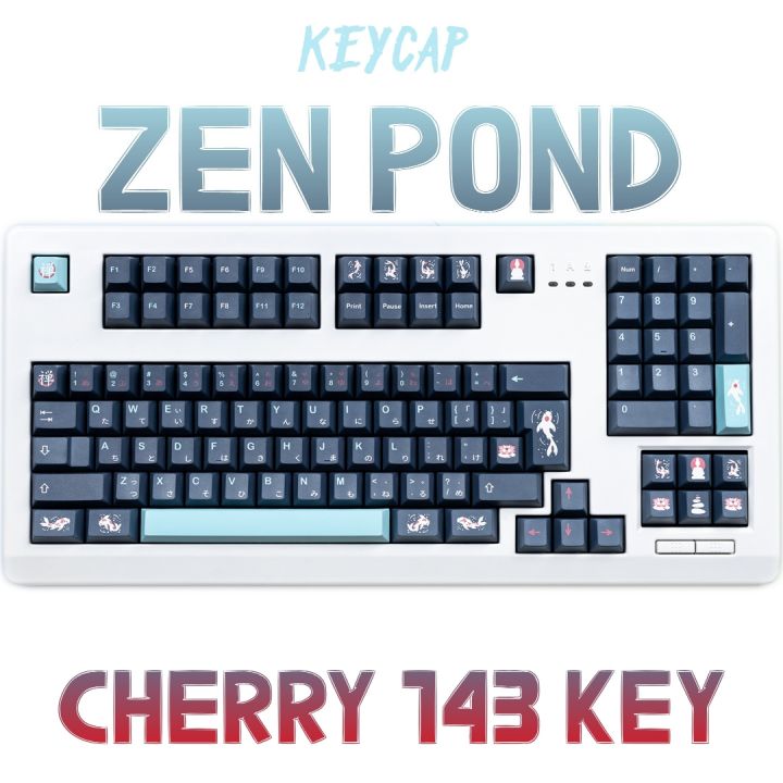 Keycap GMK Zen Pond Clone 143 nút bàn phím cơ Thick PBT Cherry Profile ...