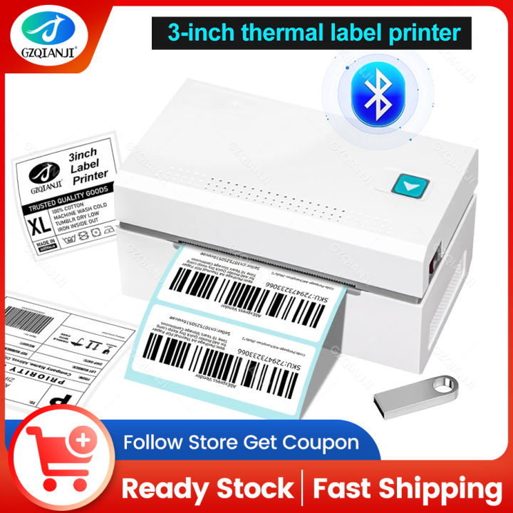 3 Inch Label Printer 20-80mm Printing Width With PC System Edit ...