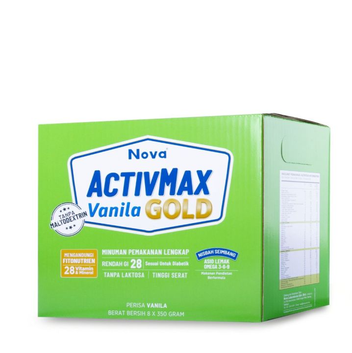 * FREE Shaker * Nova Activmax Gold Vanilla Refill Pack ( 8 Sachets x ...