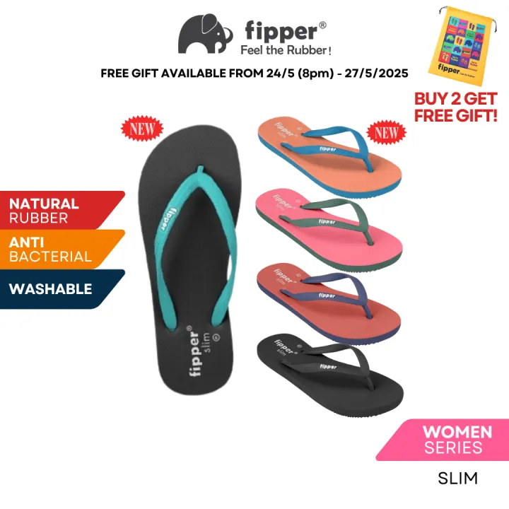 Fipper Natural Rubber Slipper Slim Series | Lazada Singapore