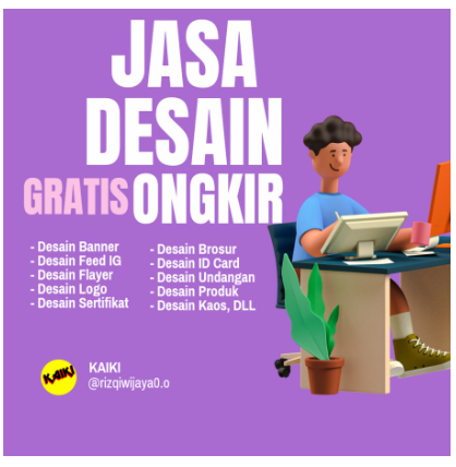 jasa desain logo banner sertifikat feed instagram produk id card flaye ...