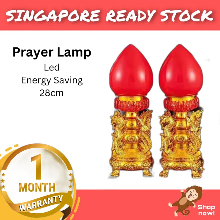 Buddha God Table Lamp 神台灯 Offering Worship Light Front Lamp 1 Pair ...