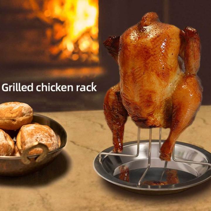 Chicken Roasting Rack, Stainless Steel Kitchen Roasting Grill Rack ...
