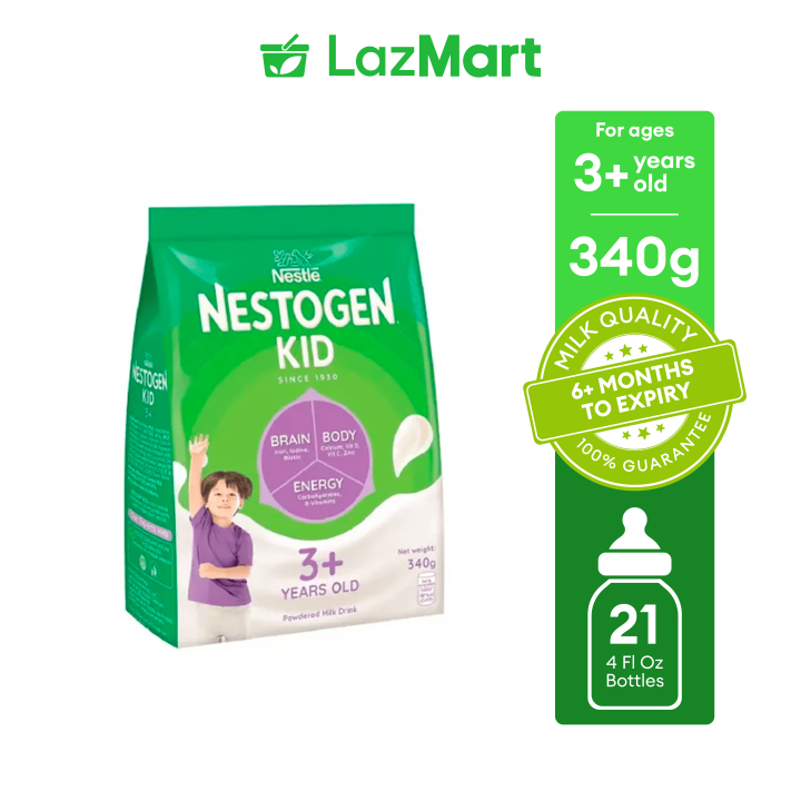 NESTOGEN KID 3+ Powdered Milk For Above 3 Years Old 340g | Lazada PH