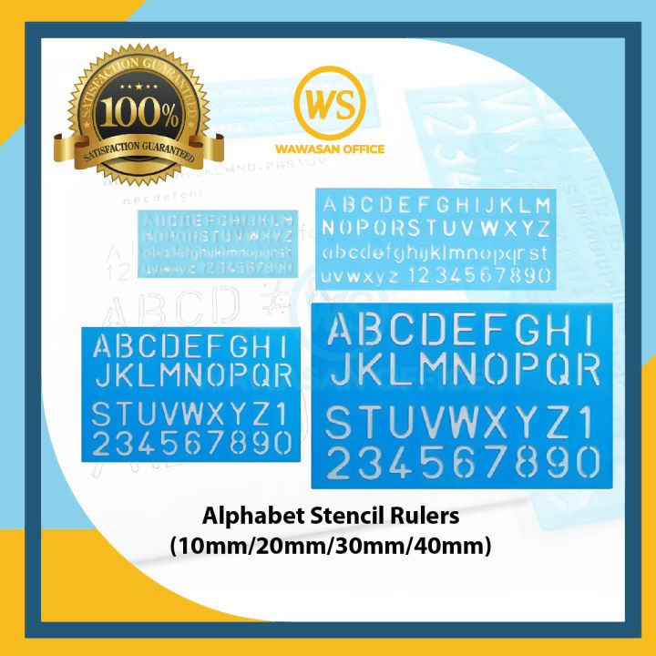 Stencil Ruler / ABC Ruler / Stencil Alphabet Ruler / Letter Stencil ...