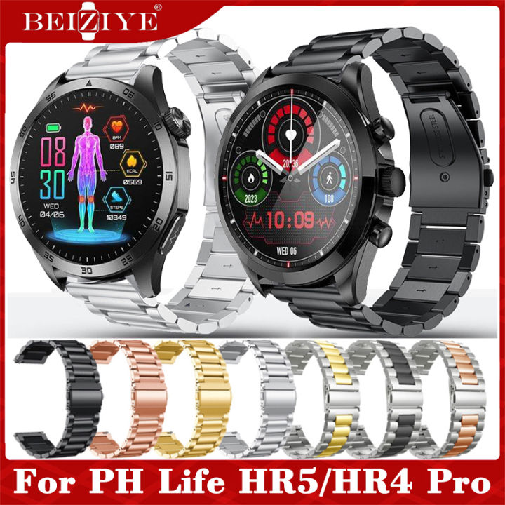 สาย PH Life HR5 สายนาฬิกาสแตนเลส PH Life HR4 Pro สายนาฬิกา Metal Strap PH Life HR 4 3 2 สาย ...