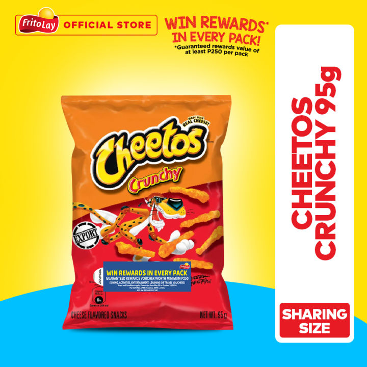 SURE WIN REWARDS PROMO: Cheetos Crunchy Cheese Flavoured Snack 95g ...
