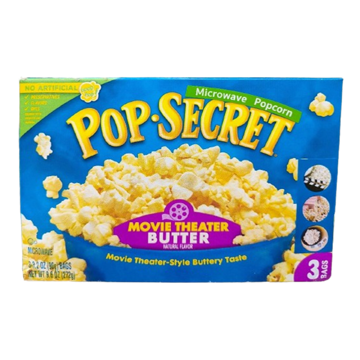 Pop Secret Movie Theater Butter Popcorn 3 Bags 272g | Lazada.co.th