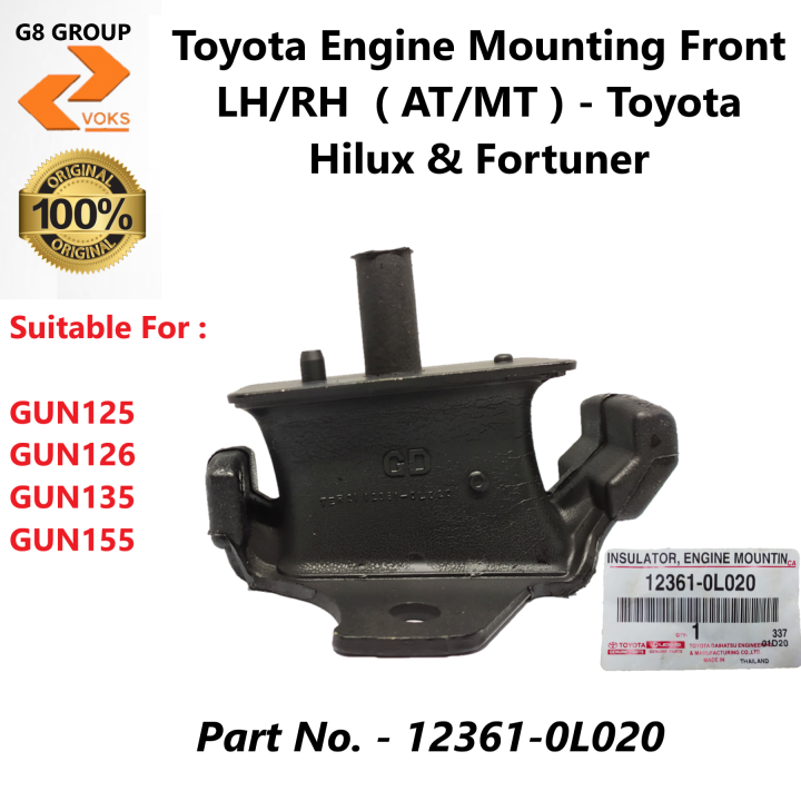Toyota Engine Mounting Front LH/RH ( AT/MT ) - Toyota Hilux & Fortuner ...