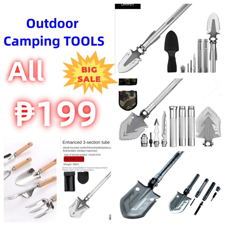 All 199 Best offer Outdoor camping tools set Stainless Steel foldable ...