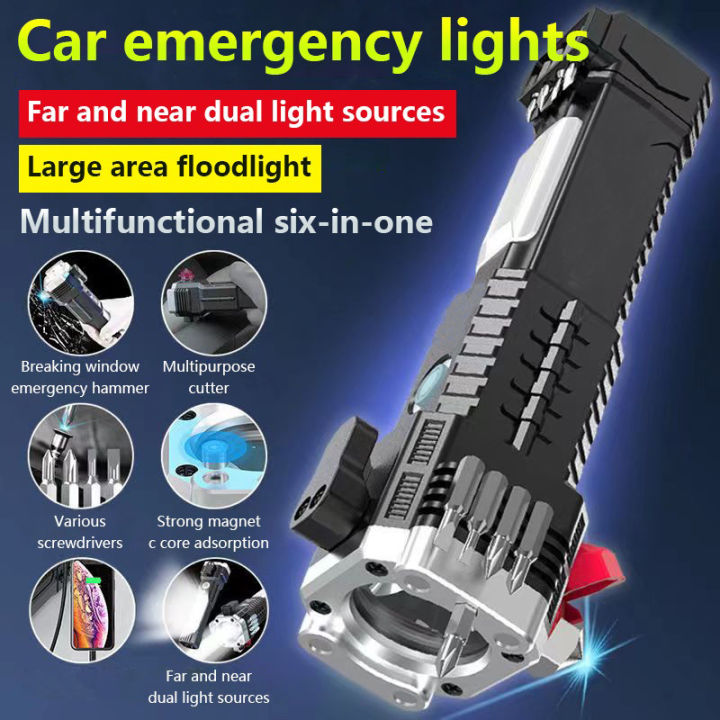 【COD+PH Stock+24 Hours Shipping】Car Emergency Flashlight COD+LED ...