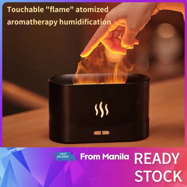 【Flame Humidifier】 Fire Diffuser Humidifier Essential Oil Diffuser ...