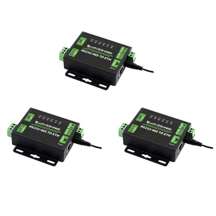 3X RS232/RS485 to Network Port Module Dual Serial Port ETH RJ45 ...