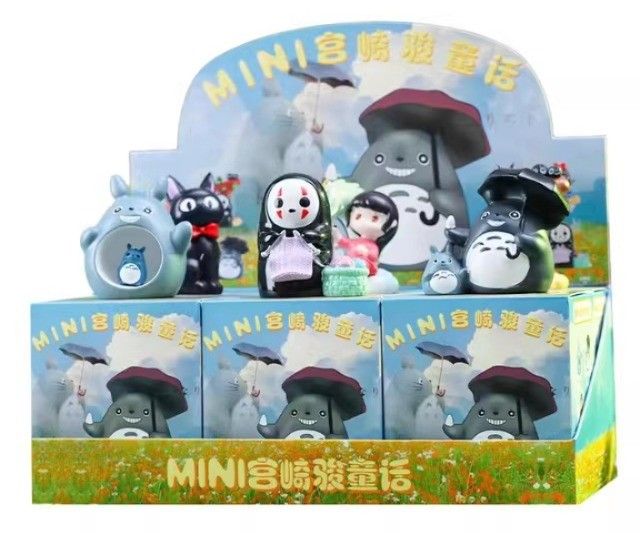 Figure Lampu Totoro Blind box Fairy Tale Totoro Ghibli Light Up Blind ...