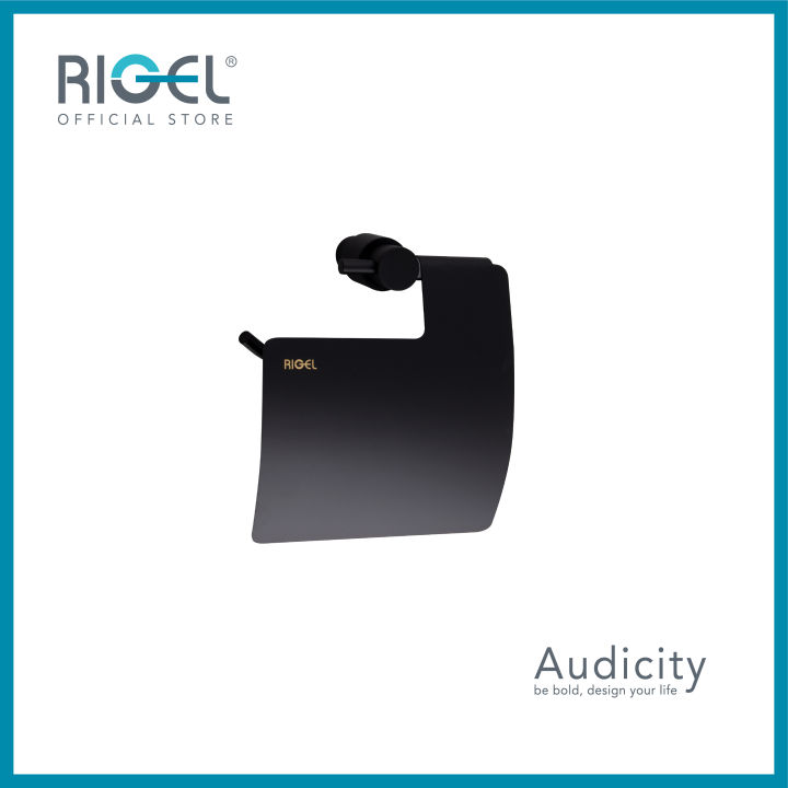 RIGEL Matte Black Toilet Paper Holder PH401260-BM | Lazada Singapore