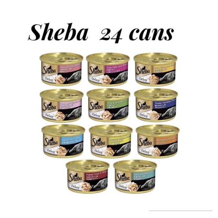 Sheba Cat Canned Food 85g (11 Flavors)(Mixable) 🔥Bundle of 24🔥 | Lazada ...