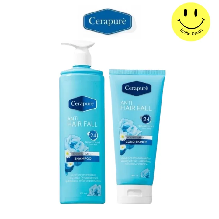 Cerapure (เซราพิวเร่) แชมพูยาสระผม (250 ml) และ ครีมนวดผม คอนดิชันเนอร์ ...