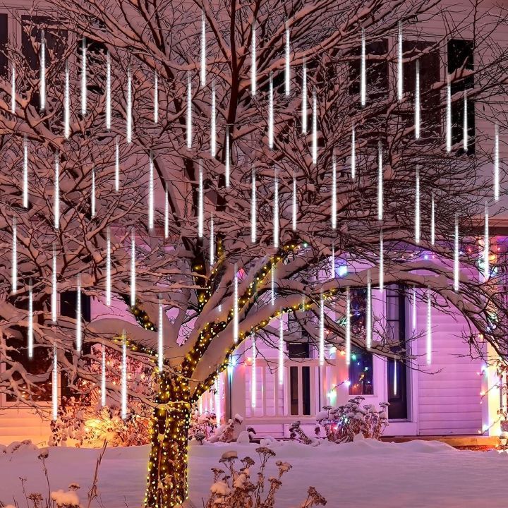 LED Meteor Shower Rain Light Festive Light String 8 Tube Meteor Tube ... LED Meteor Shower Rain Light Festive Light String 8 Tube Meteor Tube ...