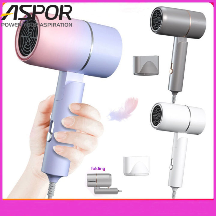 ASPOR Hair Dryer Foldable Quick Dry Hair Blower Salon Styler Blower ...