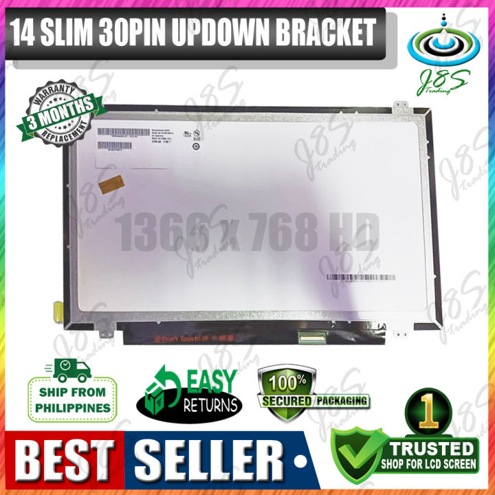 For Dell Inspiron 14 3000 14 3451 14 5458 Led 14.0 Slim 30 Pin Lcd Led ...