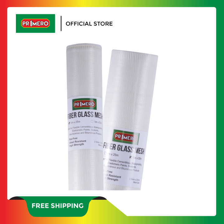 Primero Fiberglass Mesh (1M x 25M) | 1M x 50M) | Lazada PH