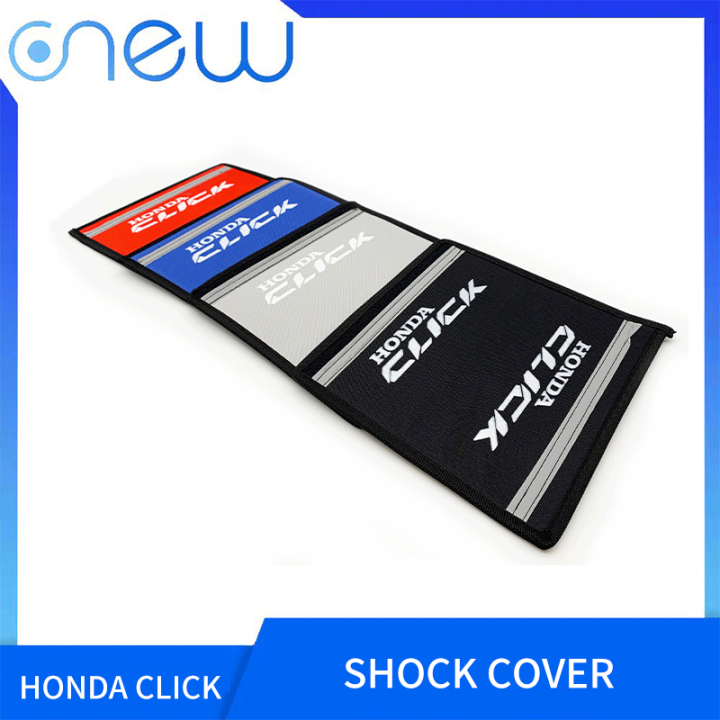 Onew Motorcycle Shock Cover For Honda Click With Reflective Strip ...