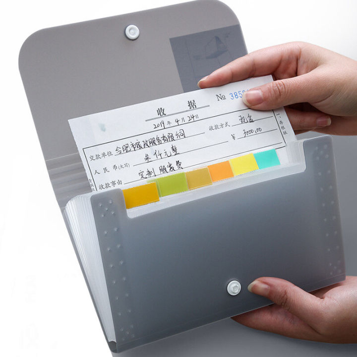 Portable A6 Folders Plastic Multi-page Office Paper Organizers | Lazada PH