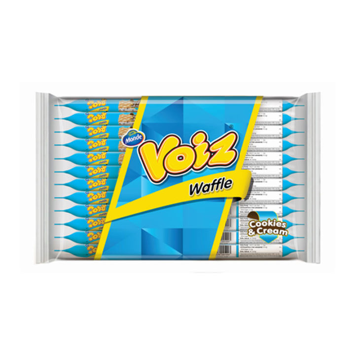 [พร้อมส่ง!!!] วอยซ์ วาฟเฟิลครันช์ รสคุกกี้แอนด์ครีม 19 กรัม แพ็ค 12 ซอง ...