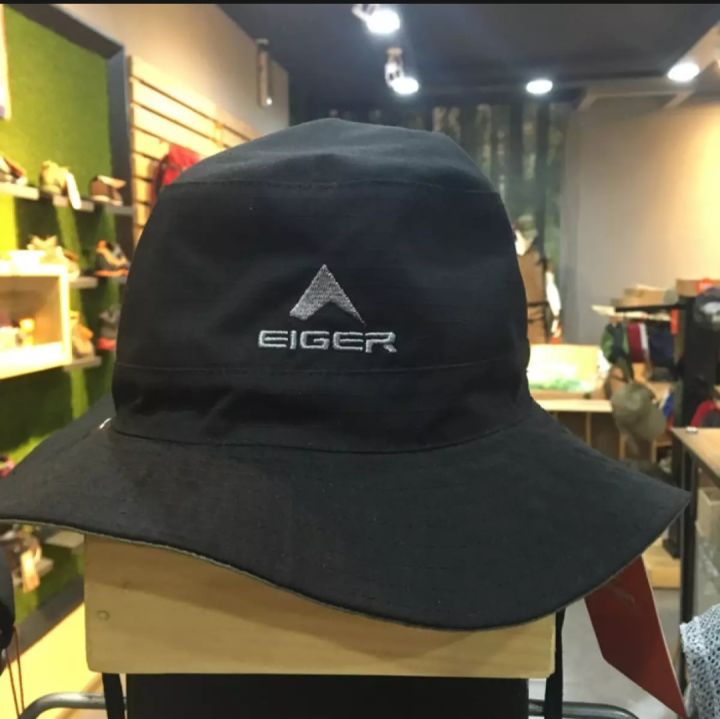 Topi rimba eiger pria hitam | topi rimba eiger wanita hitam | Topi ...