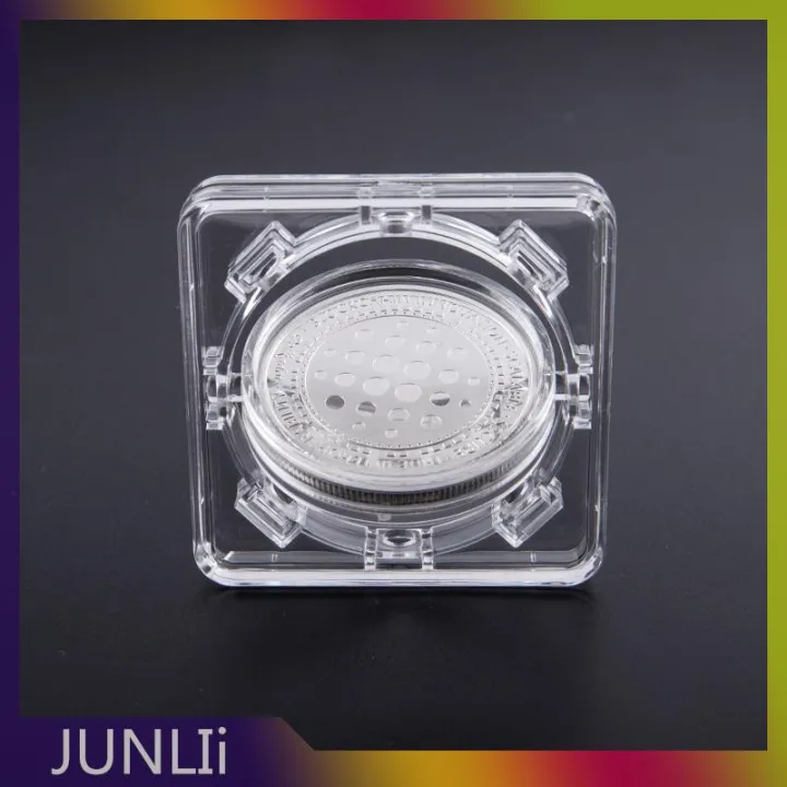 Eshylala 4cm Acrylic Coin Display Case Transparent Box Commemorative ...