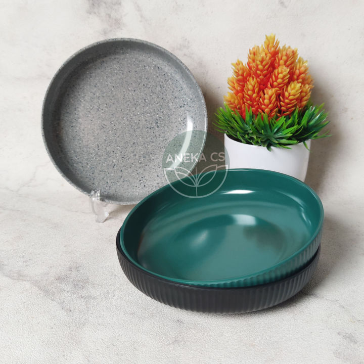 Piring Melamin 7 inch - Piring Kecil - Piring Kue - Piring Estetik Cafe ...