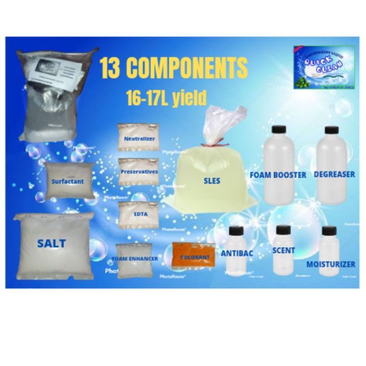 ♞PREMIUM DIY DISHWASHING LIQUID KIT 13 COMPONENTs 17-18L☛ | Lazada PH