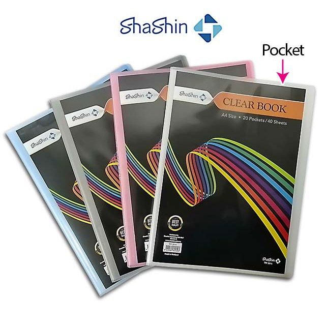 Shashin A4 clear book 60 pocket/120 sheets/ TPF 2020/ File Sijil ...