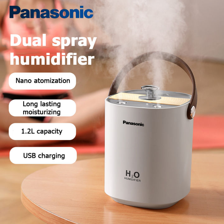 Panasonic Humidifier Air Purifier Double Nozzle Cool Mist Aroma ...