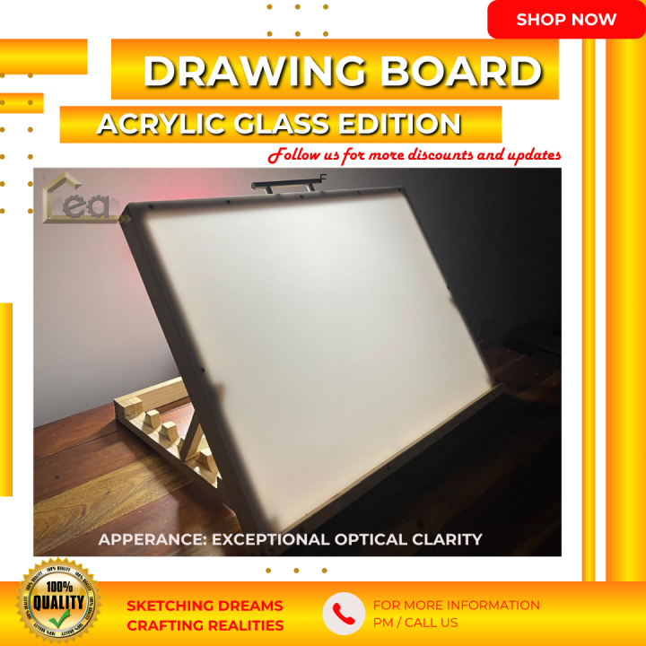 CEA Drawing Board / Drafting Board - Portable Acrylic Glass Edition (18 ...