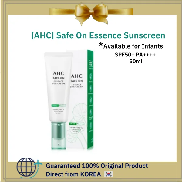 [AHC] ⚡Safe On Essence Sunscreen, Available for infants, SPF50+ PA++++, 50ml, 20ml, Sunblock ...