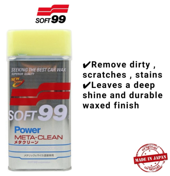 100% ori Soft 99 / Soft99 Meta-Clean Liquid Wax 530ml Meta Clean Made ...