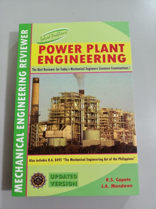 Power Plant ENGINEERING By;CAPOTE , Mandawe | Lazada PH