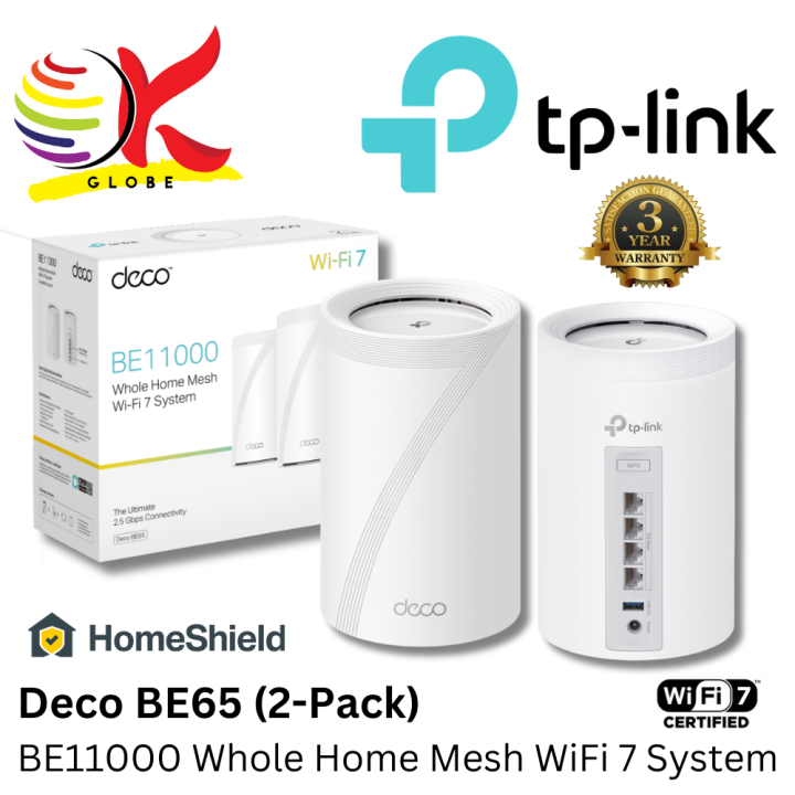 TP-LINK DECO BE65 (1 PACK) / (2 PACK) / (3 PACK) BE1100 WHOLE HOME MESH ...