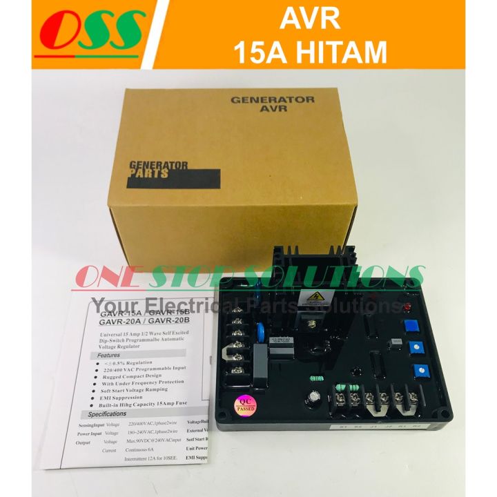 AVR UNIVERSAL AVR GENERATOR AVR GENSET GAVR15A / GAVR-15A BLACK HITAM ...