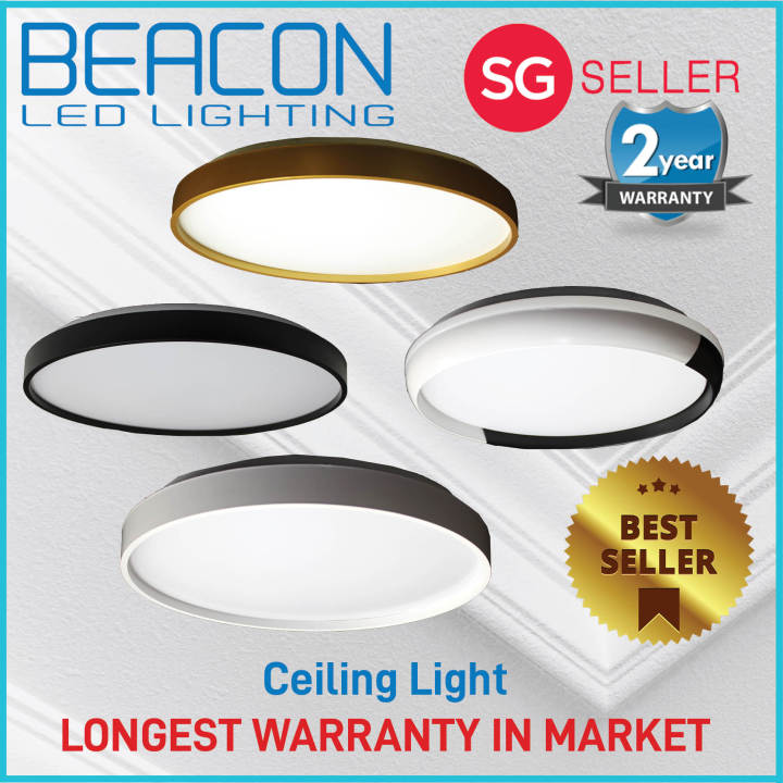 BEACON LED 26W/36W/48W Ceiling Light - Full Frosted Matt Cover - Day ...