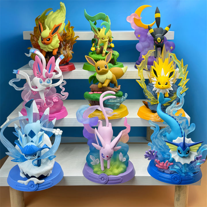 Genuine 9 Style Pokemon Eeveelution Espeon Sylveon Glaceon Leafeon ...