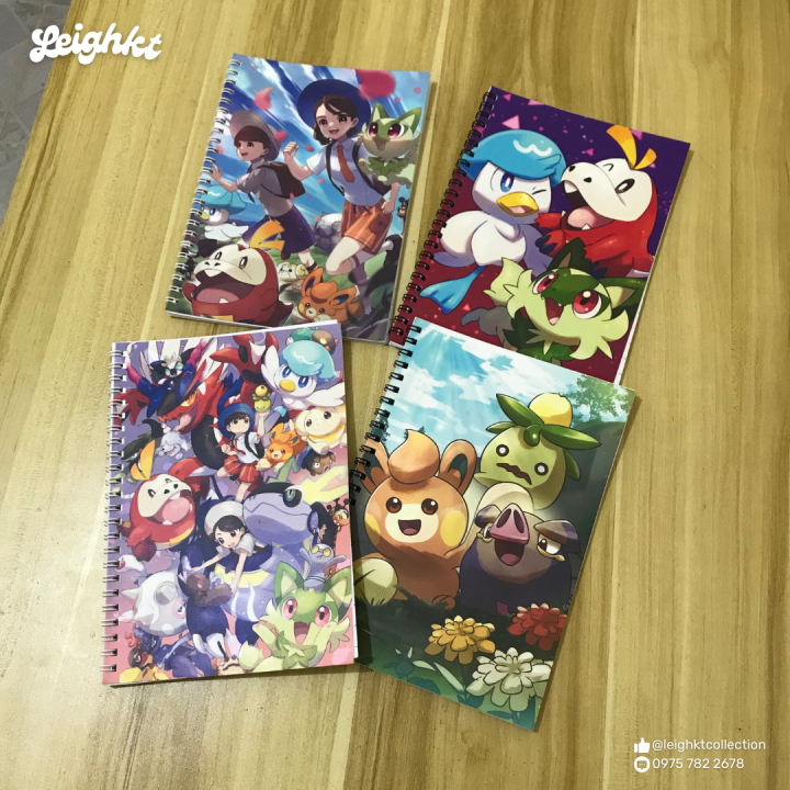 A5 Size Notebook Anime Pokemon Scarlet & Violet Customized | Leighkt ...