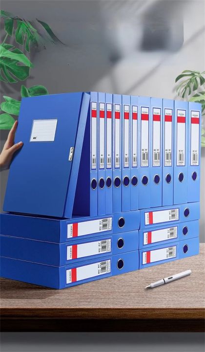 Thickened Plastic File Box A4 Standing Test Paper Bag Data Storage ...