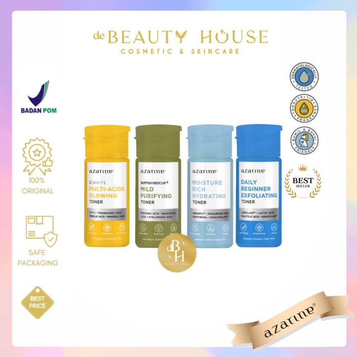 AZARINE Toner 90ml - Mild Purifying | Multi-Acid Glowing | Moisture ...