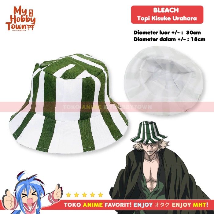TOPI ANIME BLEACH URAHARA KISUKE COSPLAY HAT | Lazada Indonesia