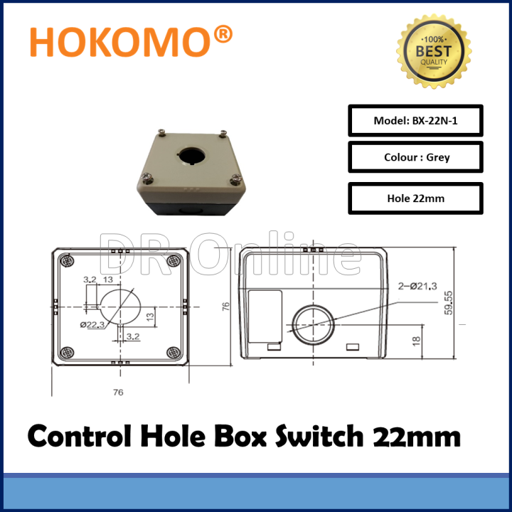Hole Box Push Button Switch Control Box 1Hole Box / 2 Hole Box/ 3 Hole ...