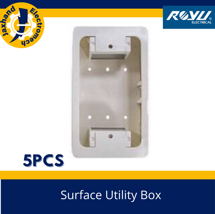 5pcs Surface Utility Box Royu Flame Retardant PBX Box | Lazada PH