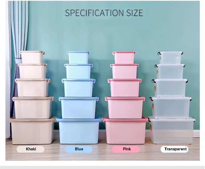 Multi-purpose Plastic Container Storage Box Space Saver Portable Box ...